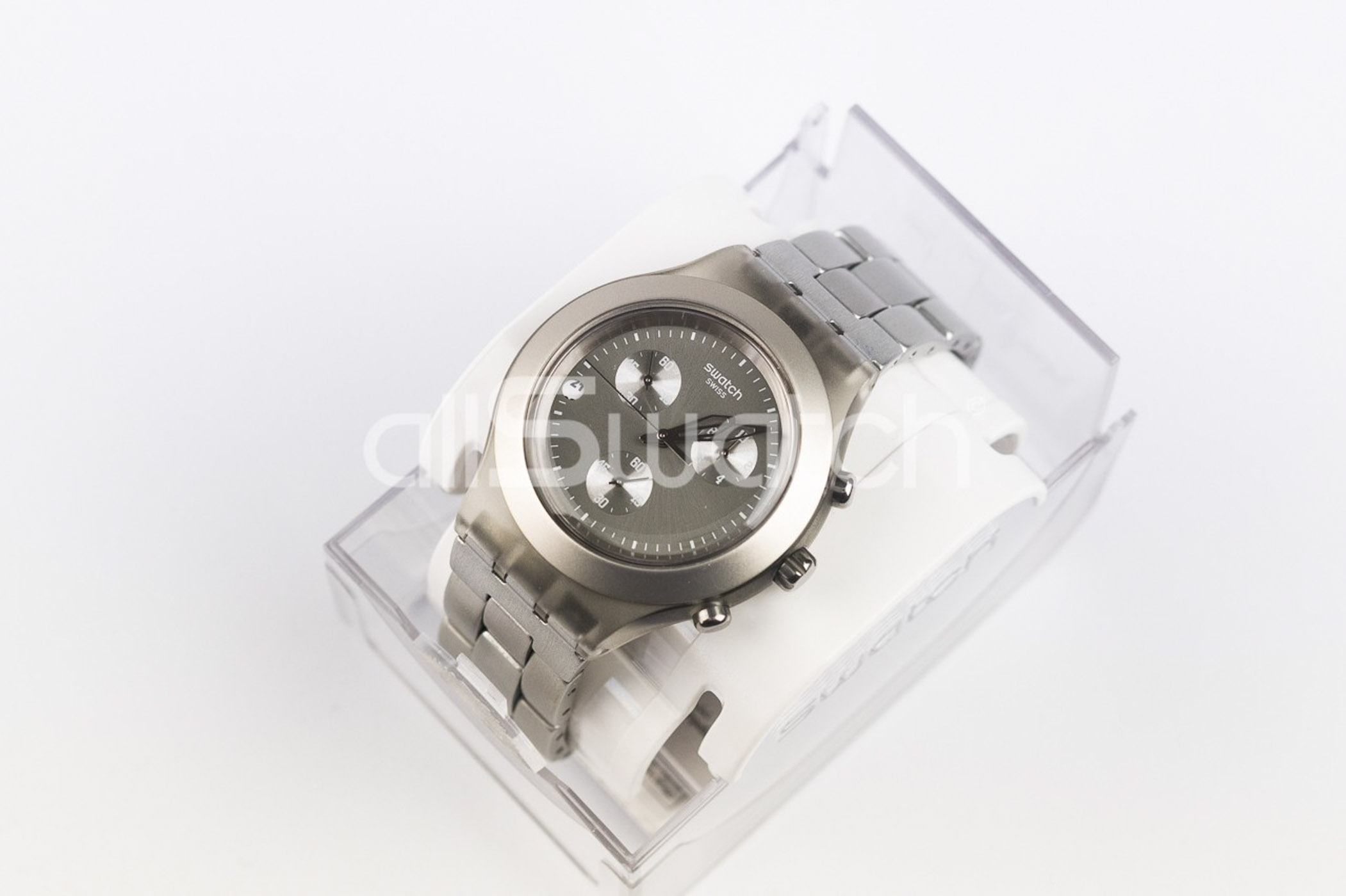 TICKINGFREE :: CATEGORIA :: IRONY PRODOTTO :: Swatch Irony Diaphane Chrono 2011 - SVCG4000AG ...