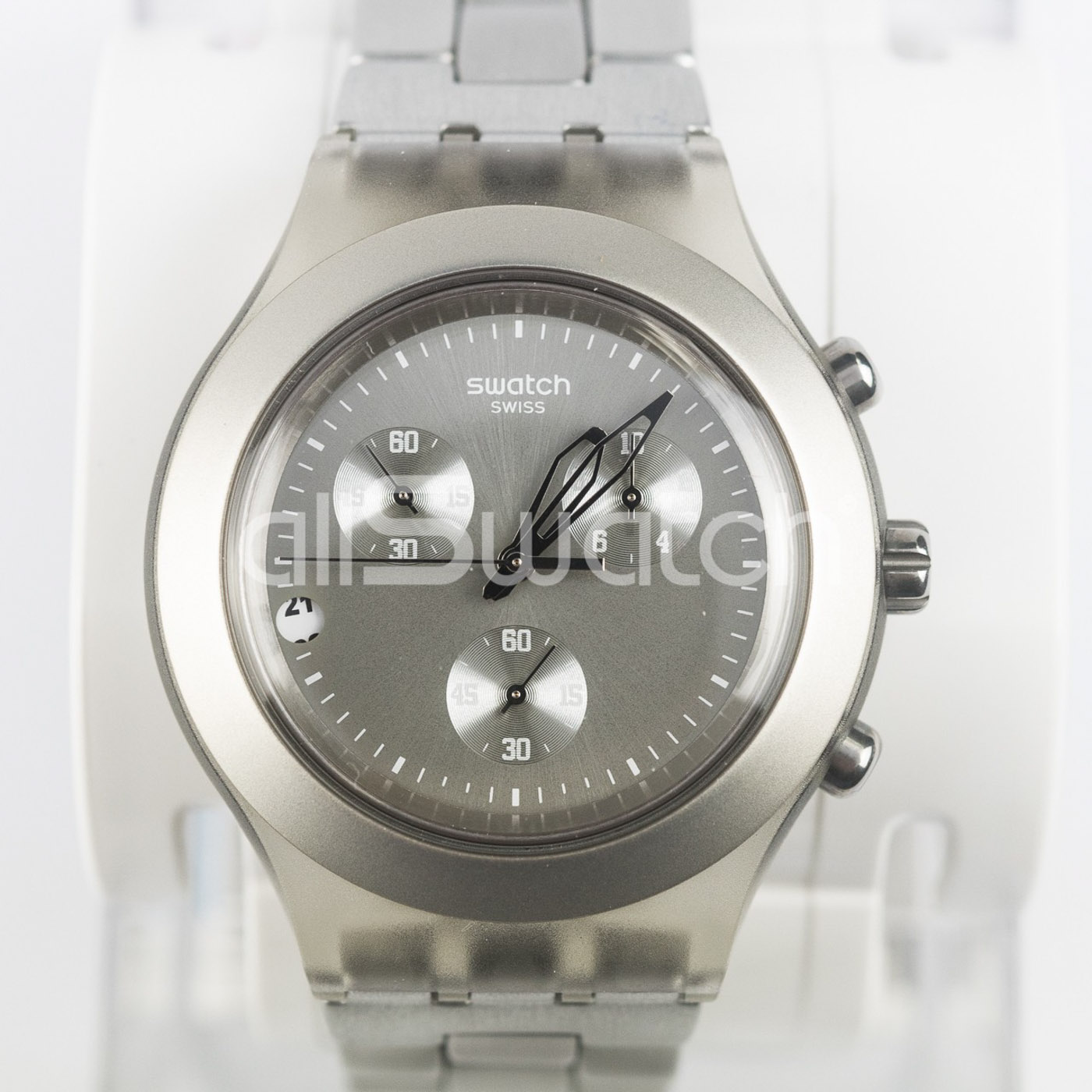TICKINGFREE :: CATEGORIA :: IRONY PRODOTTO :: Swatch Irony Diaphane Chrono 2011 - SVCG4000AG ...