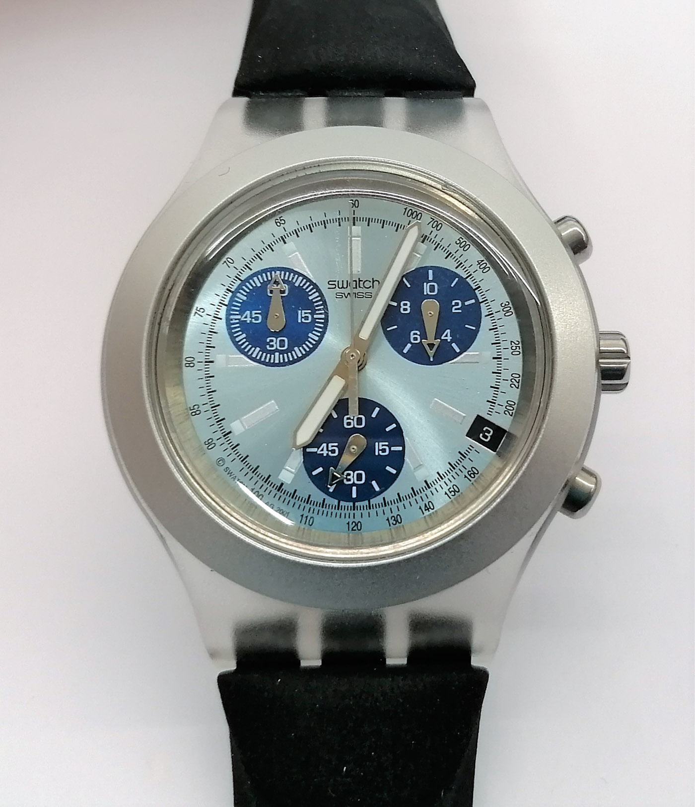 TICKINGFREE :: CATEGORIA :: IRONY PRODOTTO :: Swatch Irony Diaphane Chrono 2002 - SVCK4002 ...