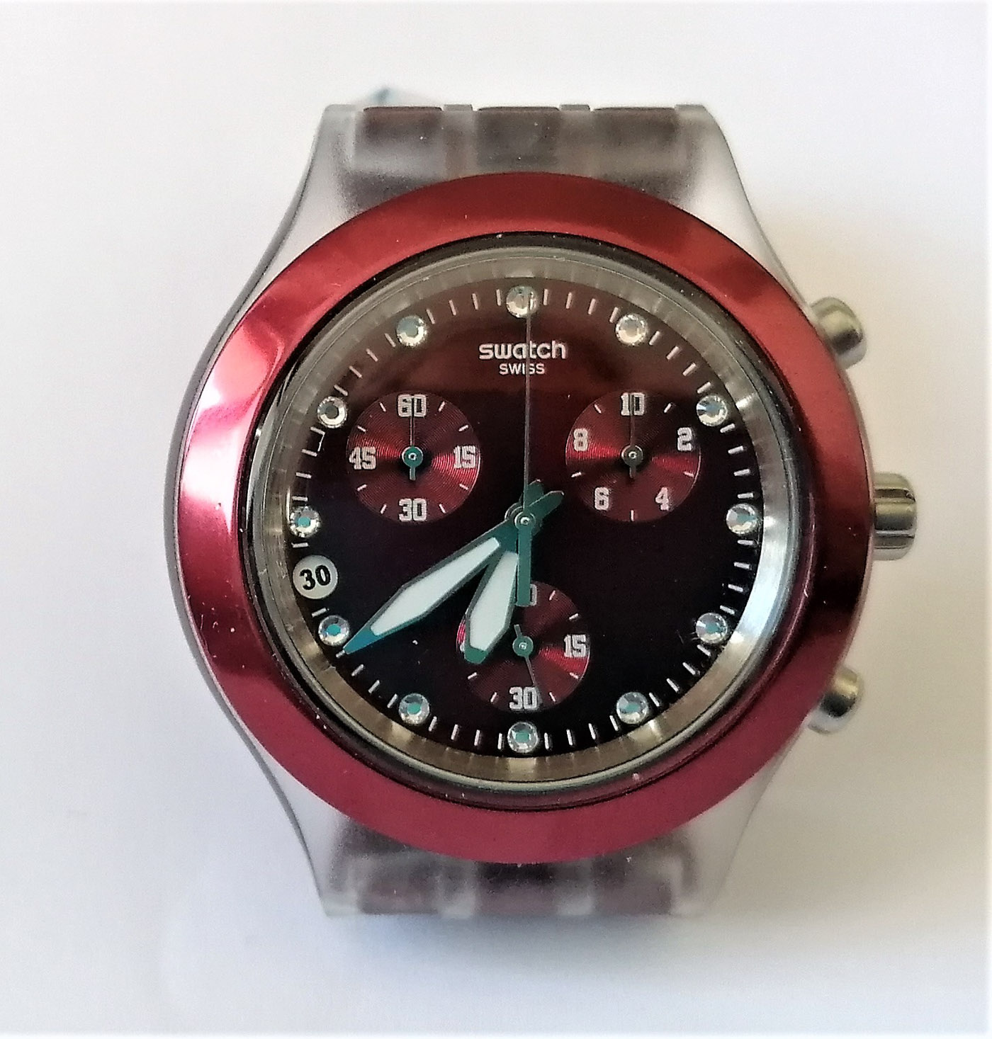 TICKINGFREE :: CATEGORIA :: USATI RICONDIZIONATI PRODOTTO :: Swatch Irony Diaphane Chrono 2011 ...