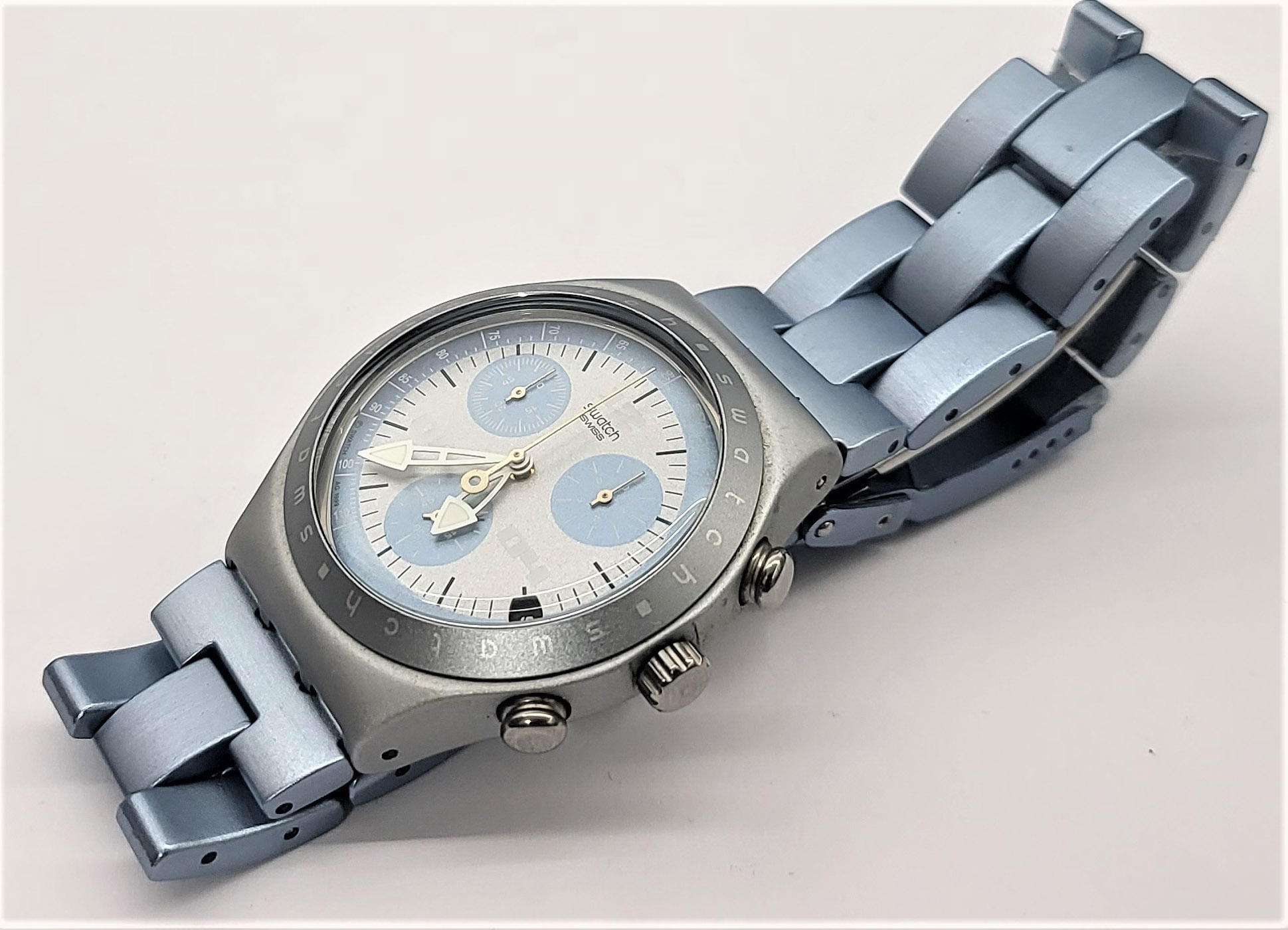TICKINGFREE :: CATEGORIA :: IRONY PRODOTTO :: Swatch Irony Chrono 1999 - YCS4008 - Hoarfrost ...