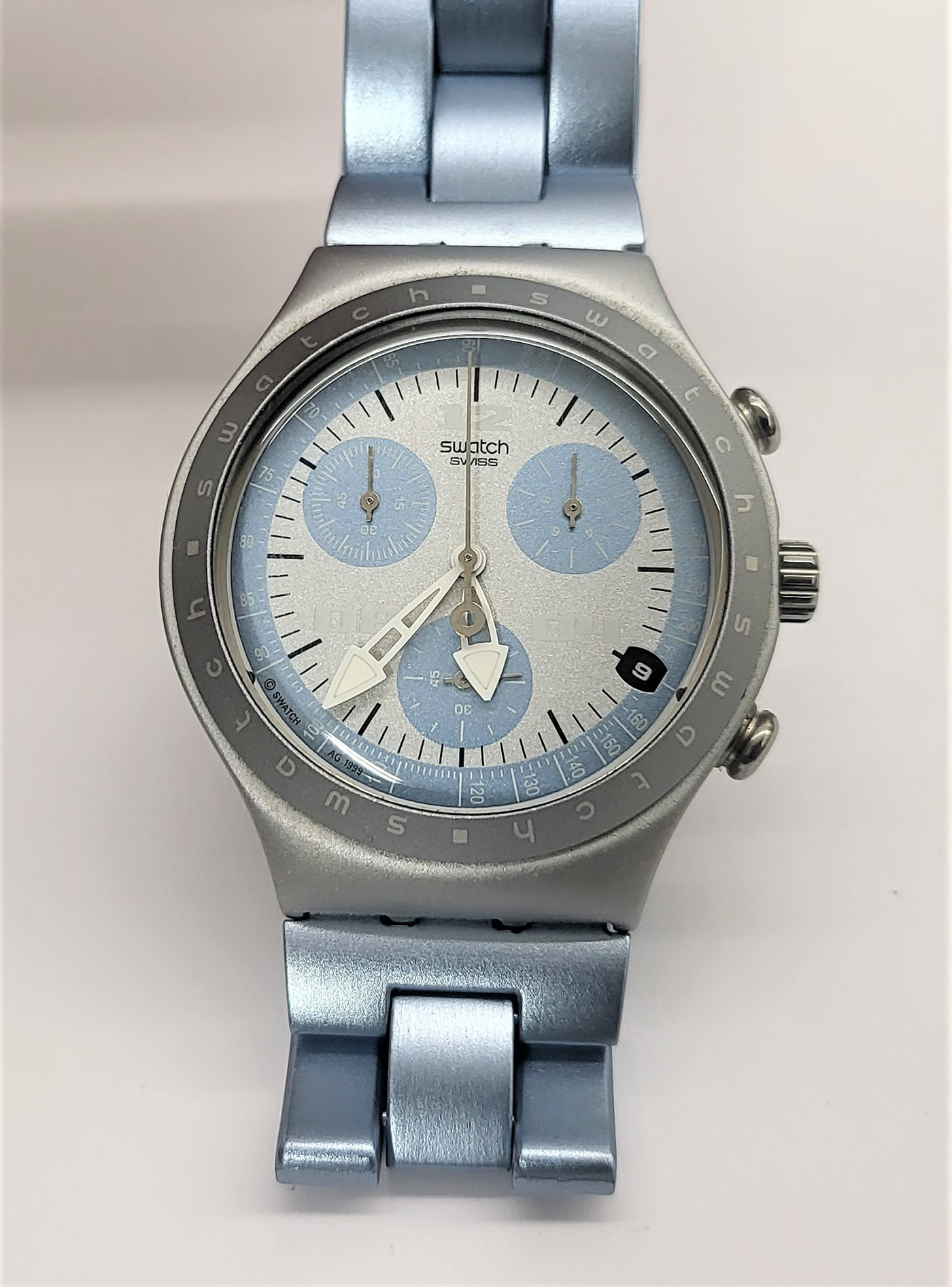TICKINGFREE :: CATEGORIA :: IRONY PRODOTTO :: Swatch Irony Chrono 1999 - YCS4008 - Hoarfrost ...